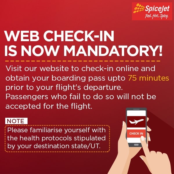 Web Checkin Information- Spicejet