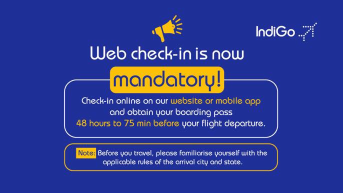 Web Checkin Information- Indigo